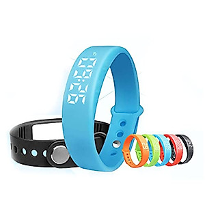 INOOMP Silicone Bracelet Exercise Watch Wristbands for Men Corsage Wristlet Reloj Inteligente para Hombre Men Watches Smart Bracelet with Pedometer Smart Wristband with Sleep Monitor W5