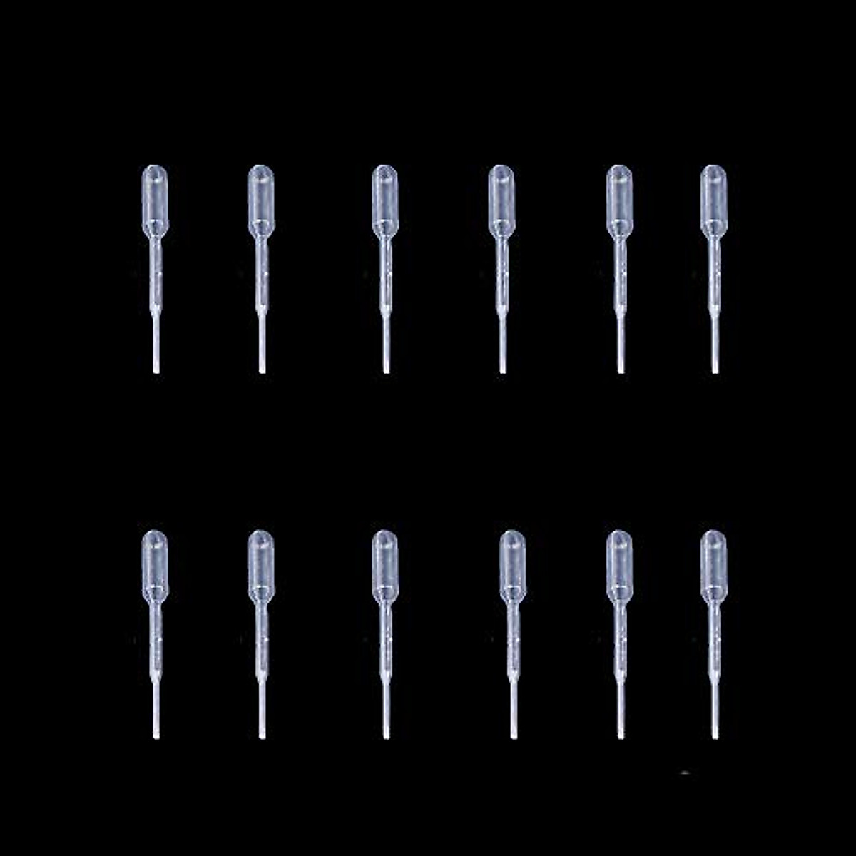 Transfer Pipettes 1000PCS Liquid Dropper Plastic Pasteur Disposable Graduated Pipetting Clear White (0.2)