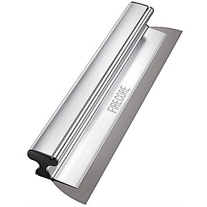 Skimming Blade, Firecore 24 Inch Drywall Tools Aluminum Housings, Stainless Steel Skim Coating Blade Knockdown Texture Knife, Smoothing Spatula for Drywall Repair Plaster Walls Wall-Board Sheetrock