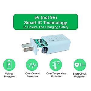 26FT Power Extension Cable Charger for Wyze Cam V3/V4/OG/V3 Pro, Arlo Essential, Eufy, SimpliSafe, Blink, Kasa (Not for Wyze Pan v3), Weatherproof Power Cord with Adapter for Security Camera 2Pack