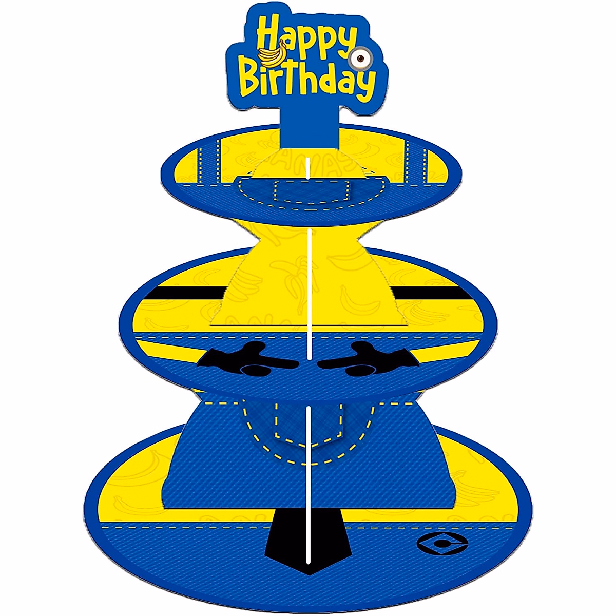 Cartoon Birthday Party Cakestand,3-Tier Cake Stand for Cartoon Theme Party Decorations Supplies