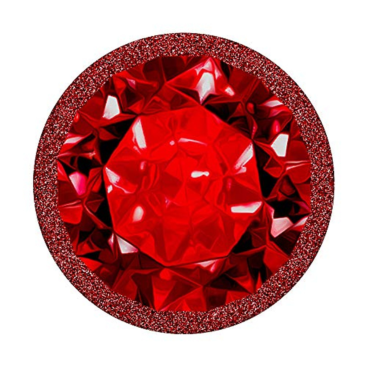 July Ruby Red Birth Month Design PopSockets Swappable PopGrip