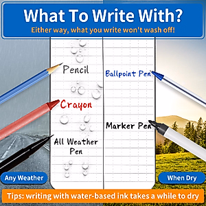 COIDEA Waterproof Notebook, Top-Spiral Pocket Notepad, 3" x 5" Weatherproof NotePad, All Weather Police Pocket Notebook Little Memo Steno Note Pads for Outdoor Office School Recording, Black