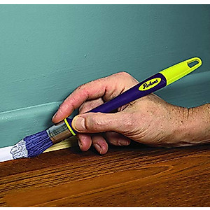 Richard 13400 5/8", 3/4" and 1" Elegance Trim Paint Brush, 3 Pack. Edge Painting Tool, Trim Painting Tool, Cutting-in Tool for Windows and Ceilings. No-Shed, bristles.