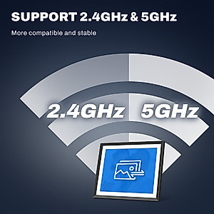 Arktronic 2K WiFi Digital Picture Frame 32GB, Digital Photo Frame 2048x1536 IPS Touch Screen, Electronic Picture Frame Auto-Rotate, Instantly Share Photos/Videos via App & Email, Gift for Mom, Black