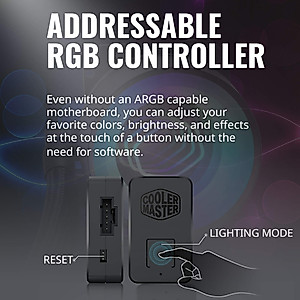 Cooler Master MasterLiquid ML360 Mirror ARGB Close-Loop AIO CPU Liquid Cooler, Mirror ARGB Pump, 360 Radiator, Triple SickleFlow 120mm, 3rd Gen Dual Chamber Pump for AMD Ryzen/Intel LGA1200/1151