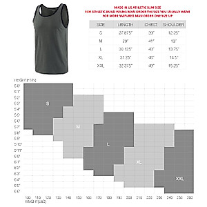 DESPLATO Men's Classic Slim Fit Breathable Active Workout Gym Muscle Sleeveless Shirts Tank Tops Khaki/Rusty XL