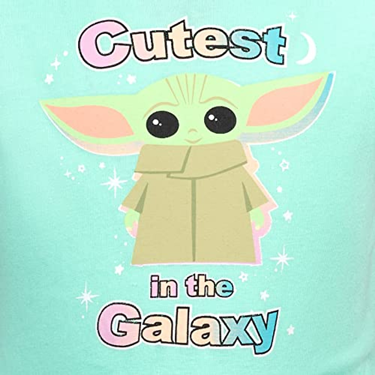 STAR WARS The Child Toddler Girls Short Sleeve Dress Teal 5T
