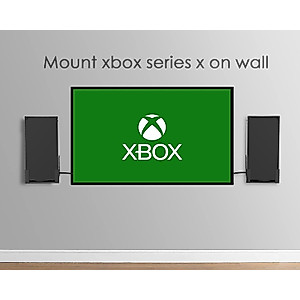 Monzlteck Wall Mount Holer for Xbox Series X,All Metal Vertical Hanging On Wall with Power Botton Left/Right,Wall Shelf Bracket for XSX