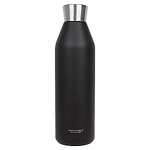 PINKAH 20oz Insulated Stainless Steel Water Bottle, Reusable Water Bottles, Double Walled Cola Shaped Water Bottle for Sport Travel
