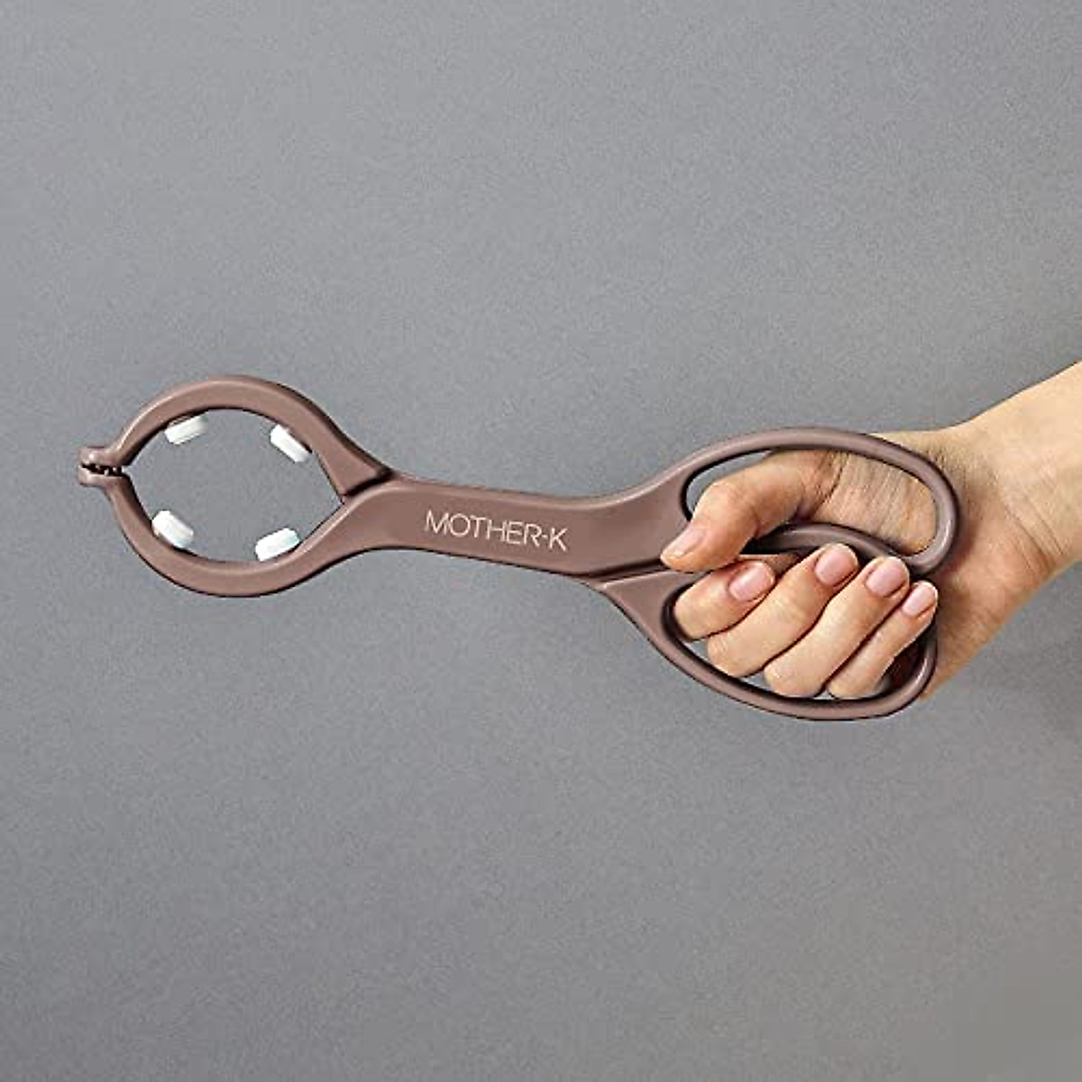 MOTHER-K Baby Bottle Tongs, Non-Slip Grip for Holding Baby Items hygienically Without Touching (Navy)