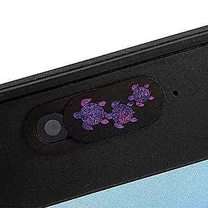 WIRESTER Set of 3 Camera Cover Slide, Plastic Webcam Privacy Cover for Laptop, MacBook, PC, Computer, Cell Phone and More Accessories - Green Sea Turtles, Purple Sea Turtles, Blue Sea Turtles