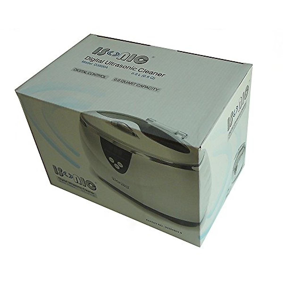 iSonic® D3800a Digital Ultrasonic Cleaner for Jewelry, Eyeglasses, Watch, 600 ml, 110V 35W