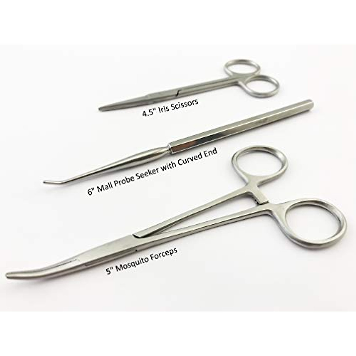 Dissection Kit - 20 Pieces for Anatomy Biology Lab Experiment with Scalpel Blades, Two Pairs Large Gloves, and Organizer Storage Case