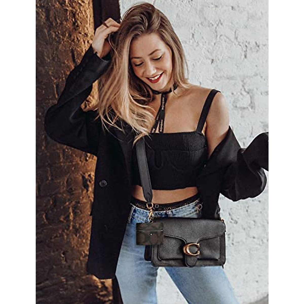 Designer Luxury Leather Elegant Fully Protective Case with Keychain and Strap for Airpods Pro 1st and 2nd Generation - Gifts for Christmas