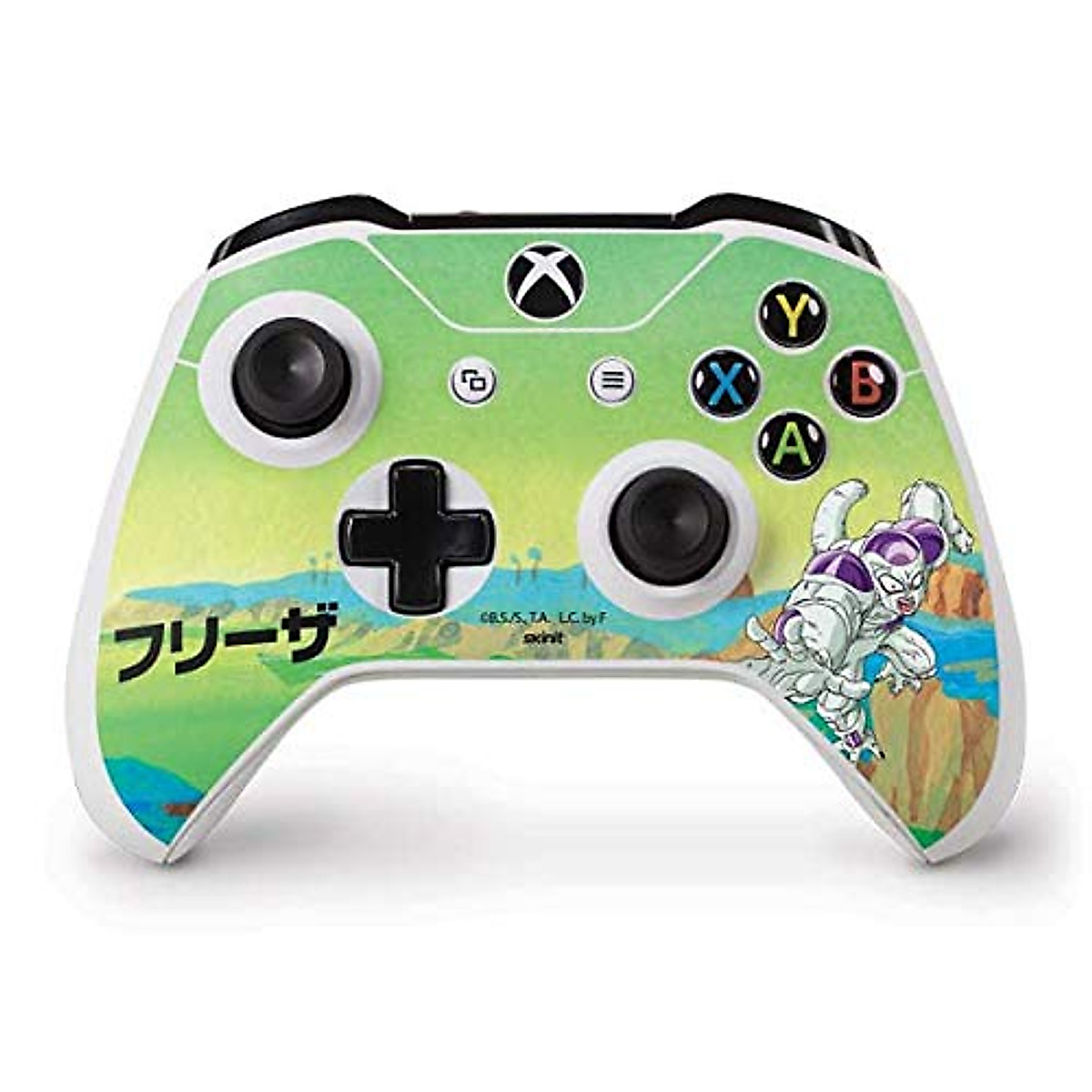 Skinit Decal Gaming Skin Compatible with Xbox One S Controller - Officially Licensed Dragon Ball Z Frieza Power Punch Design