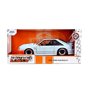 Bigtime Muscle 1:24 1989 Ford Mustang Gulf Die-Cast Car, Toys for Kids and Adults(Blue)