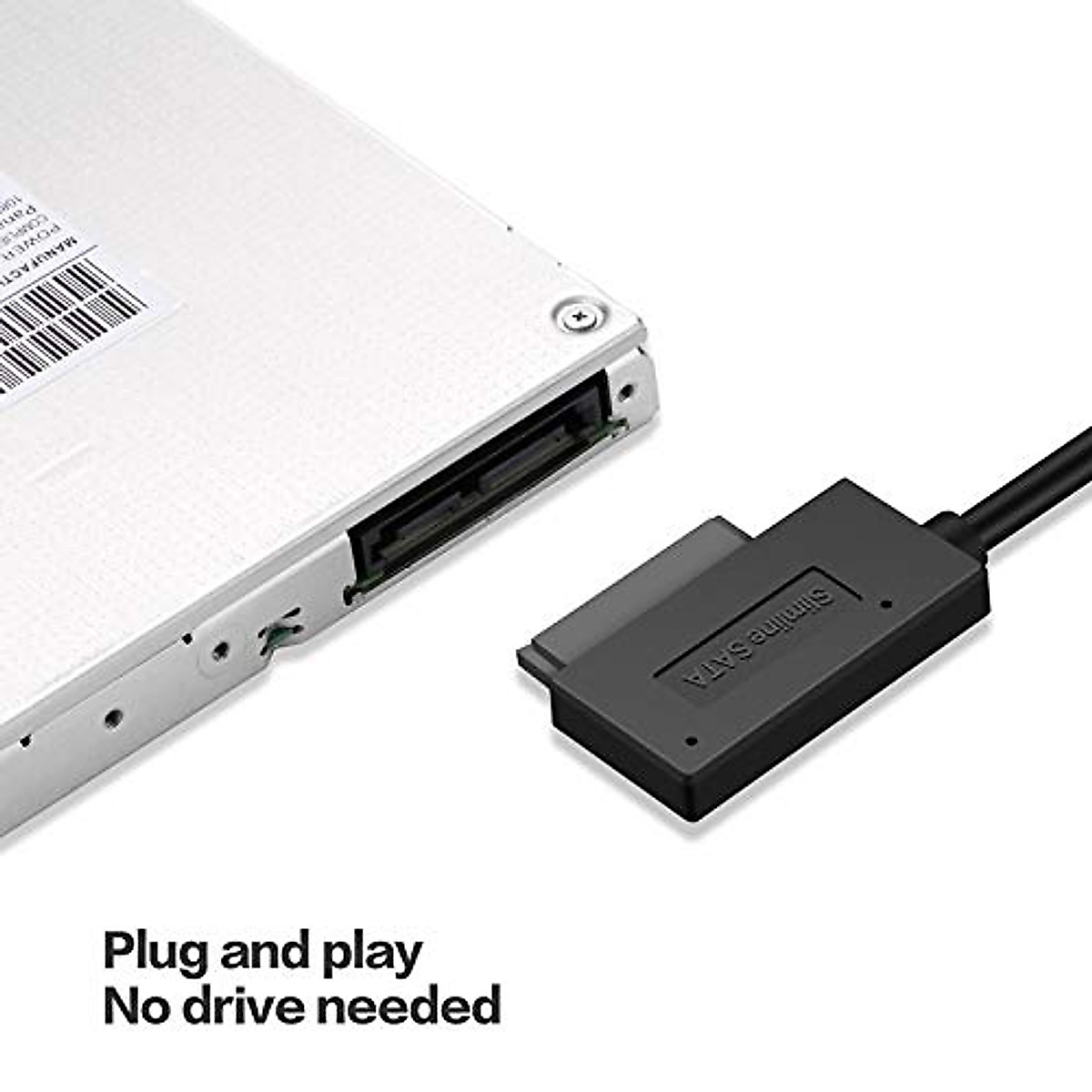 cablecc USB 3.0 to 7+6 13pin Slimline Sata Adapter Cable for Laptop Cd DVD ROM Optical Drive