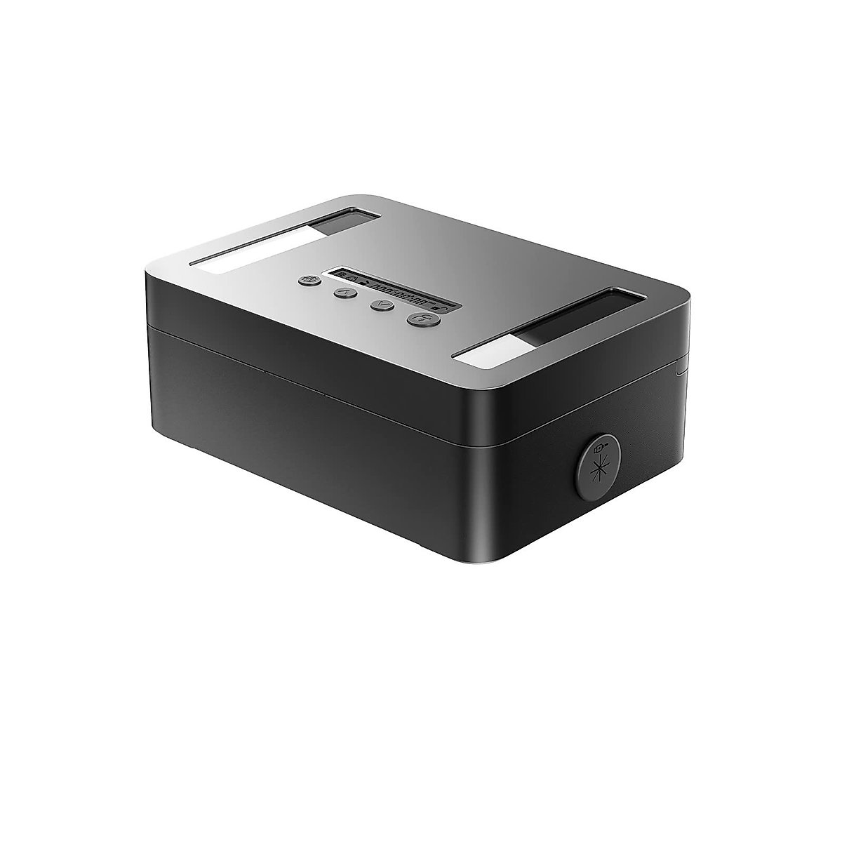 STARSIKI Metal Time Lock Box, Phone Timed Locked Box with Timer, Electronic Locking Container, USB C Charge, Audio Prompt, Self-Discipline Gift Time Safe to 365 Days for Cellphone/iPad Mini/Medication