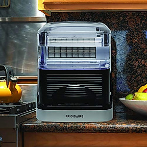 Frigidaire EFIC229-VCM FRIGIDAIRE-33LBS per day Square Clear Cube COMPACT ICE MAKER-Viewing Window-Silver, Standard
