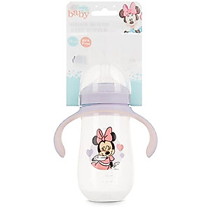 Disney Sippy Cups for Toddlers, Learner Sippy Cups for Kids with Pacifier, BPA-Free Trainer Cup with Handles, Leak-Proof Minnie Mouse and Mickey Mouse Sippy Cups, Perfect Unisex Gift for Children