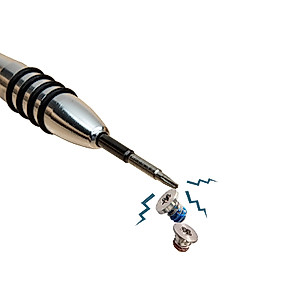 shinedisk 2 Sets Replacement Screws with Screwdriver for MacBook Pro 13 or 15 inch Retina Display A1398 A1425 A1502 2012 to 2015, Bottom Case Cover P5 Pentalobe Repair Tool Kit Laptop PC