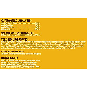 Rachael Ray Nutrish Burger Bites Real Meat Dog Treats, Beef Burger with Bison Recipe, 3 Ounces (Pack of 8), Grain Free
