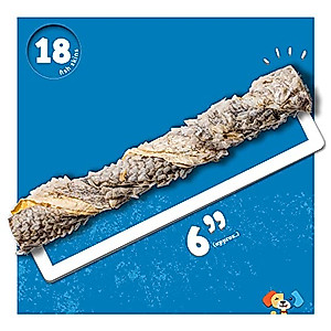 Jack&Pup Fish Skins for Dogs Healthy Dog Treats Small Dogs, Premium Fish Skin Dehydrated Dog Treats for Large Dogs, All Natural Dog Treats for Medium Dogs, Omega 3 Fish Treats for Dogs (18 Pack)