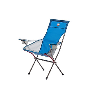 Big Agnes Big Six Armchair - High & Wide Luxury Camp Chair, Blue/Gray