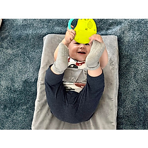 Stay Put Changing Pad Cover Protector Ultra Soft Minky Plush Changing Table Covers Breathable Changing Table Sheets Wipeable Changing Pad Covers (Gray) Mom's Choice Award Winner