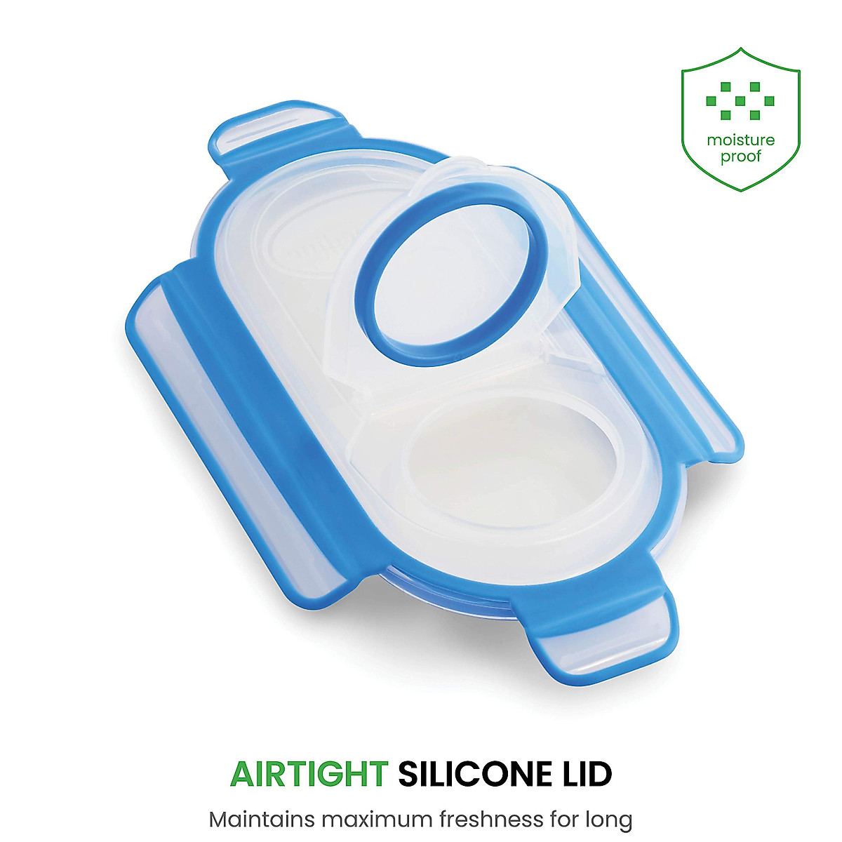 Extra Large Cereal Containers Storage Set - [2 Pack,168oz. 21 cup] Airtight Silicone Sealed Locking Lids extents freshness - Space Saving Kitchen Pantry Containers - Food storage containers For Flour.