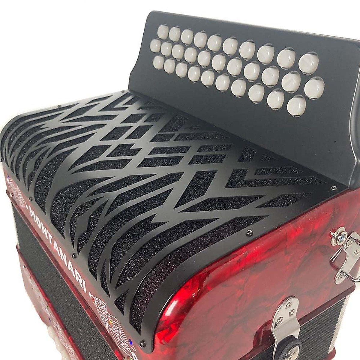 Montanari Vallenato Accordion GCF Red