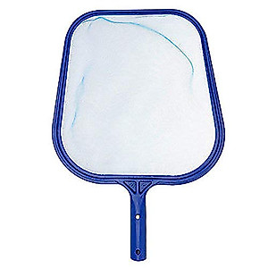 Swimming Pool Cleaner Supplies, Pool Pond Flat Leaf Rake Net Pool Leaf Skimmer Heavy Duty Swimming Pool Cleaning Leaf Skimmer Net for Cleaning Swimming Pool Garden Pond Hot Tub Spa Blue