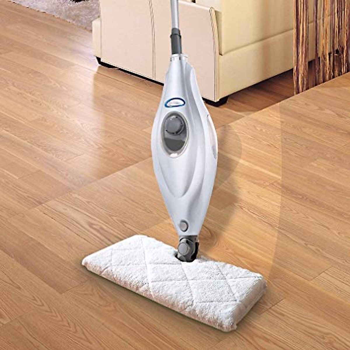 Turbokey 3 Pocket Steam Mop Pads Double-Sided Rectangle Microfiber Refill Pad for Shark Euro Pro Mops S3500 Series,S2902,S3455K,S3501,S3550,S3601,S3801,S3901,S4601,S4701,S4701D,SE450（White）