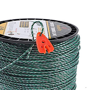 A ANLEOLIFE 3-Pound Heavy Duty Twisted .095-inch-by-1181-ft Dual Core String Spiral Trimmer Line Spool,with Bonus Line Cutter