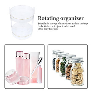 Kichvoe storage shelves make up Phnom Penh necklace holder spices organizer dresser bracelet hair products skincare organizers dressing table turntable jewelry lotion