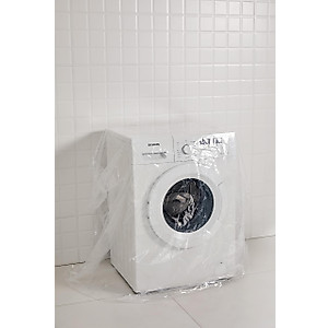 Kingplast 2 Pack Plastic Chair Cover for Moving and Storage 46"x 76" Plastic Furniture Covers Moving Heavy-Duty Water Resistant &Cover Dust-Proof for Indoor Outdoor Patio