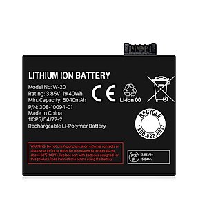 SHENMZ W-20 Battery for NETGEAR Nighthawk 5G WiFi 6 Mobile Hotspot Pro by AT&T W-20 MR5100 MR5200, MR5200-100EUS Higher Capacity Replacement Battery