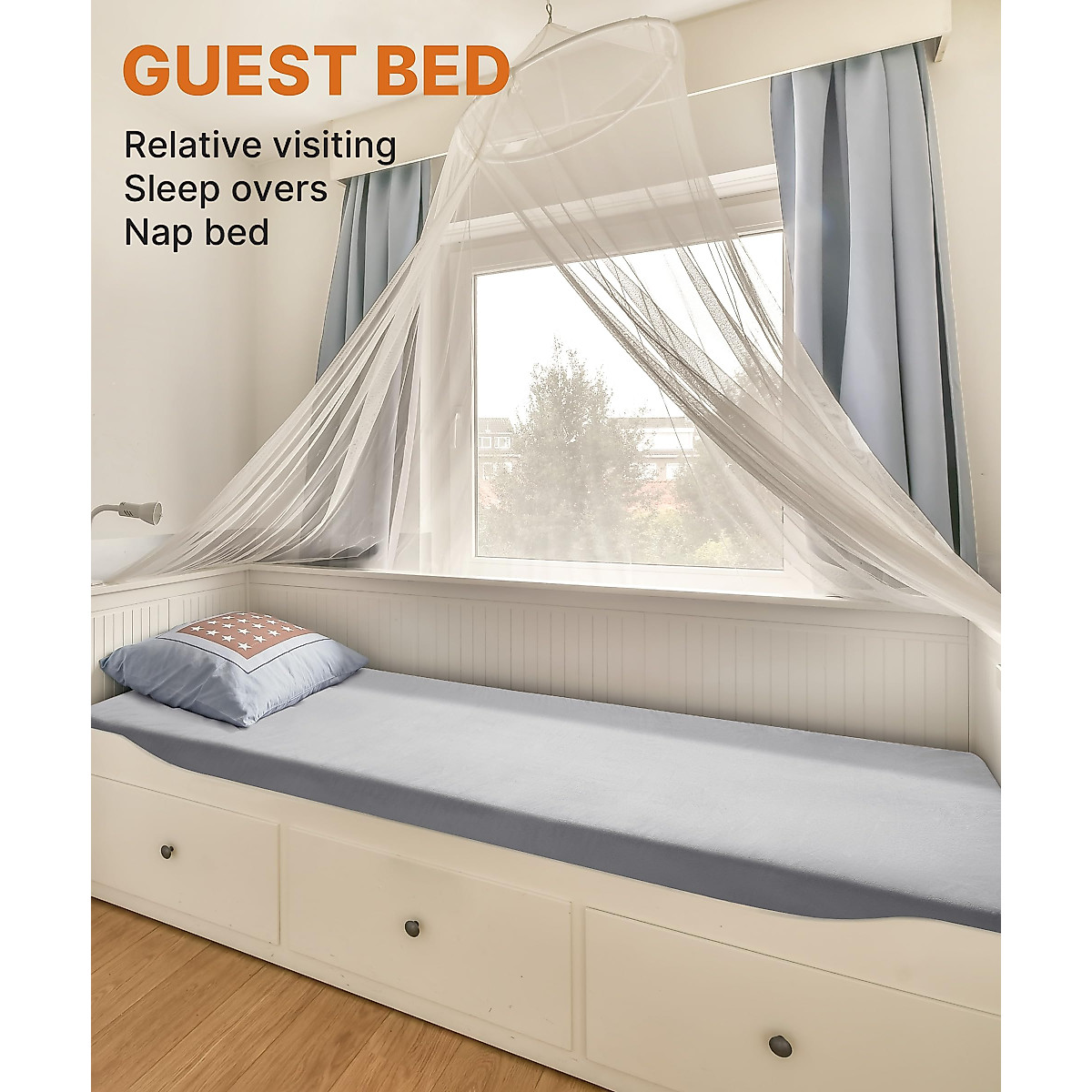 GAIALOOP Memory Foam Futon Mattress Car Camping Bed Glamping Roll Up Mattress, Japanese Floor Sleeping Mat Camp Cot Mattress Pad Travel Guest Adults Side Sleepers Space Gray [Twin: 75 * 38 * 3" ]