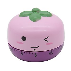 Hoshen Kitchen Food Cooking Mechanical Timer, Time Reminder, Manual Timer, Fruit and Vegetable Shape，Tomato