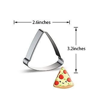 Cookie Cutter Burger, Toast/Bread Slices, Hot Dogs, Pizza 4 Pieces Cookie Cutter Shape Baking Set, DIY Baking Children's Birthday Party Cakes, Cookies and Sandwiches