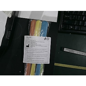 WLLHYF Color Silicone Spatula 6pcs 9.8in Extra Large Long Handle Non Stick Baking Icing Scraper Pastel Spreader Mixing Stir Sticks Cake Cream Pancake Fruit Resin Spread Scraper Set Mix 6 Colors