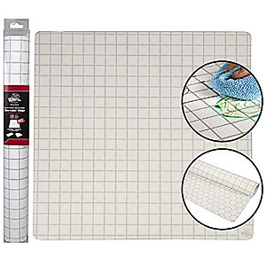 Double-Sided Role Playing RPG Game Mat- Reversible Silicone Battle Matte Grid w Hexes and Squares- XL 20"x20"-Foldable, Rollable, Wet Eraseable - Made for D&D Dungeons Dragons, Pathfinder and More