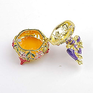 SEVENBEES Telephone Figurine Jewelry Trinket Box Vintage Jewelry box Trinket boxes hinged Gifts