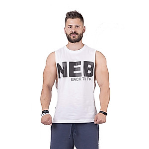 NEBBIA Back to The Hardcore Tank Top 144 White