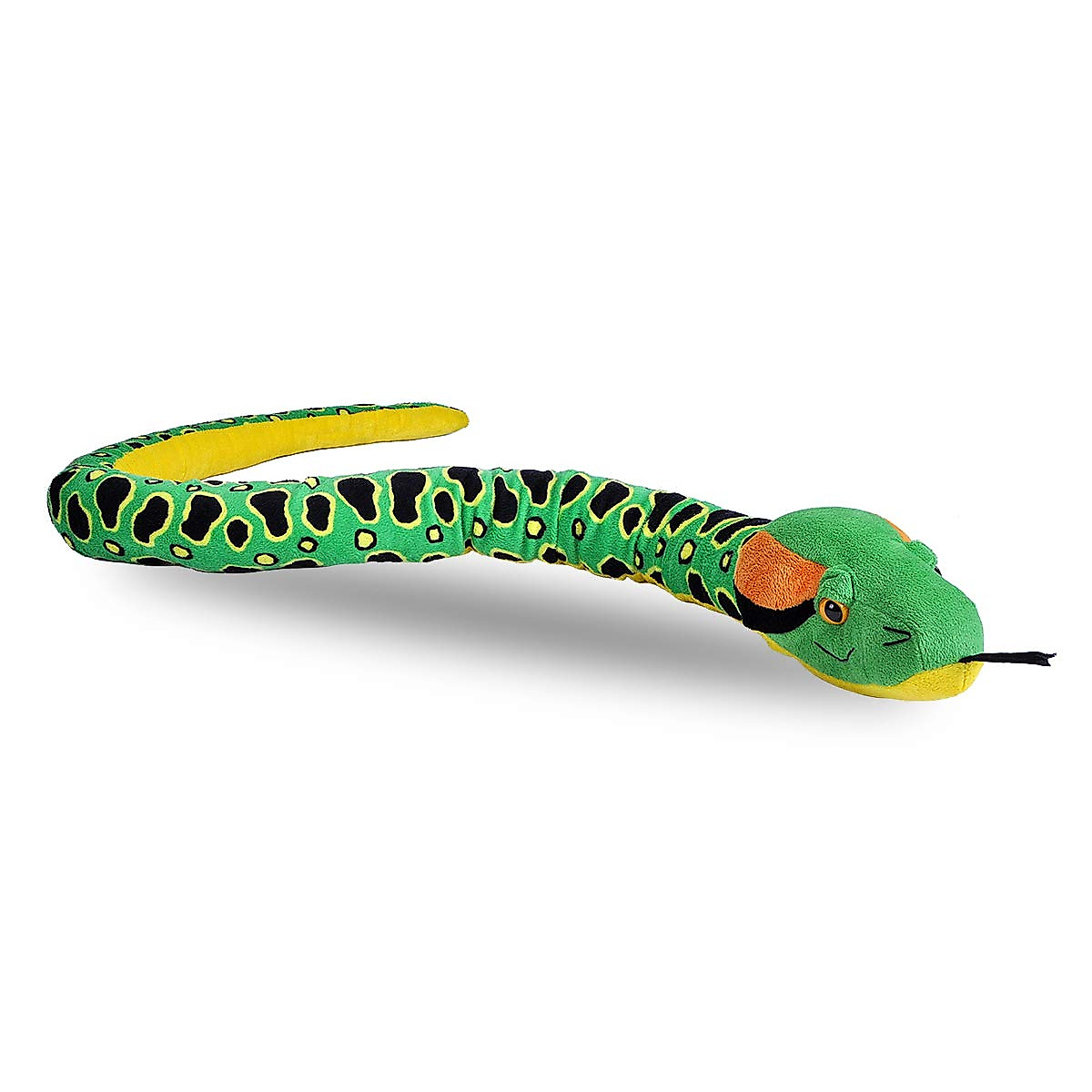 Wild Republic Anaconda Snake Stuffed Animal, Plush Toy, Reptile, 54", 89089