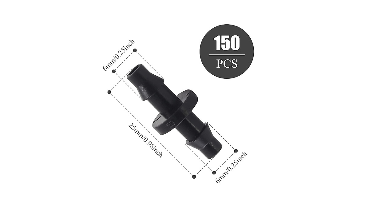 150Pcs Drip Irrigation Couplings - Moicstiy Connectors