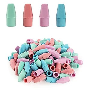 Mr. Pen- Pencil Top Erasers, Pastel Colors, 120 Pack, Pencil Erasers Toppers, Pencil Cap Erasers, Eraser Tops, Pencil Top Erasers Bulk, Eraser Caps for Pencils, Cap Erasers for Pencils Bulk