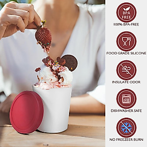 Home Ice Cream Containers 2Pack,1 Quart Reusable Ice Cream Containers with Lids, No Leak and Frost Ice Cream Storage Containers for Freezer, Freezer Storage Tub for Homemade Ice Cream, Sorbet