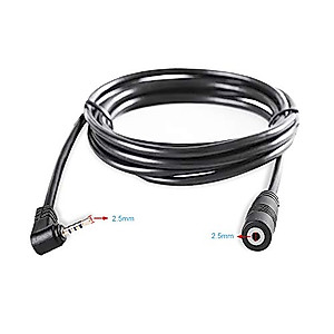 Pixelman 2.5mm Male to Female Backup Camera Extension Cable,6.5ft Rear View Camera Extension Cord for Dash Cam Mirror Cam Rearview Camera,Reverse Camera Wire for Car Pickup Truck SUV Van Rv Trailer